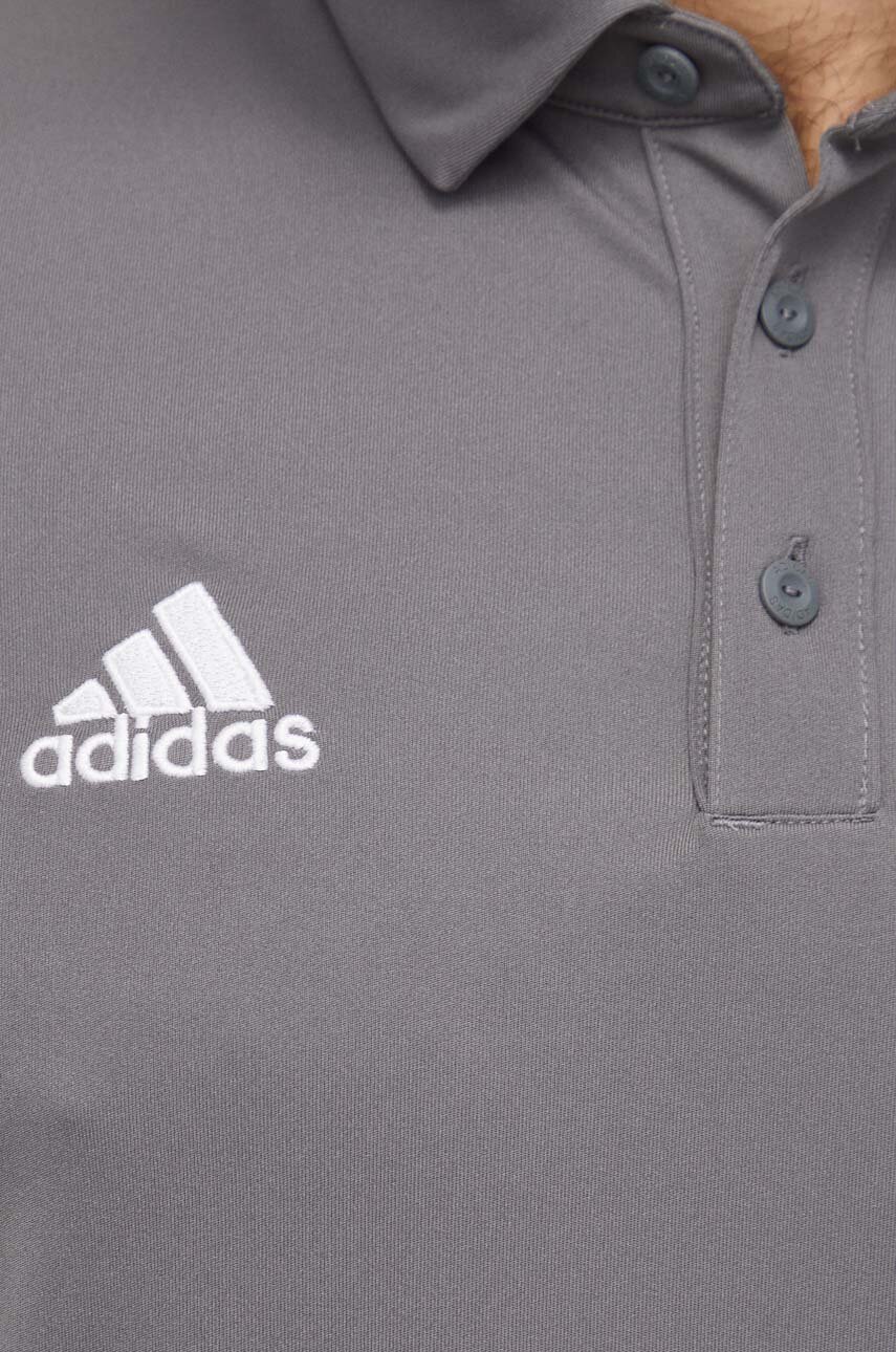 adidas Performance polo treningowe Entrada 22 kolor szary gładki H57486 | Answear.com