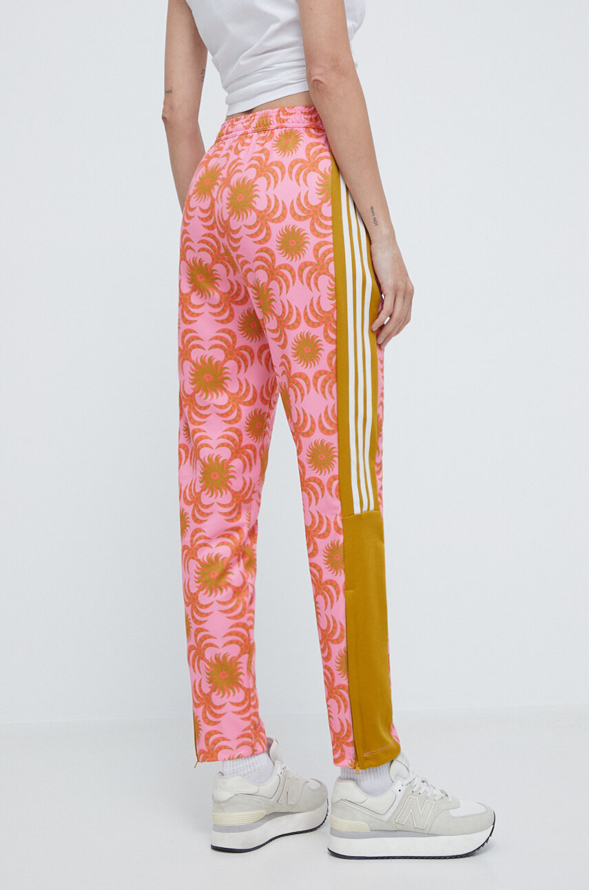 adidas spodnie dresowe x FARM Rio kolor różowy wzorzyste IQ4493 ...