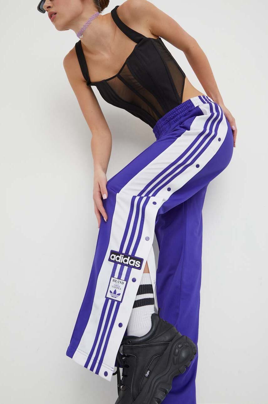 adidas Originals spodnie dresowe kolor fioletowy z aplikacją IP0624 ...