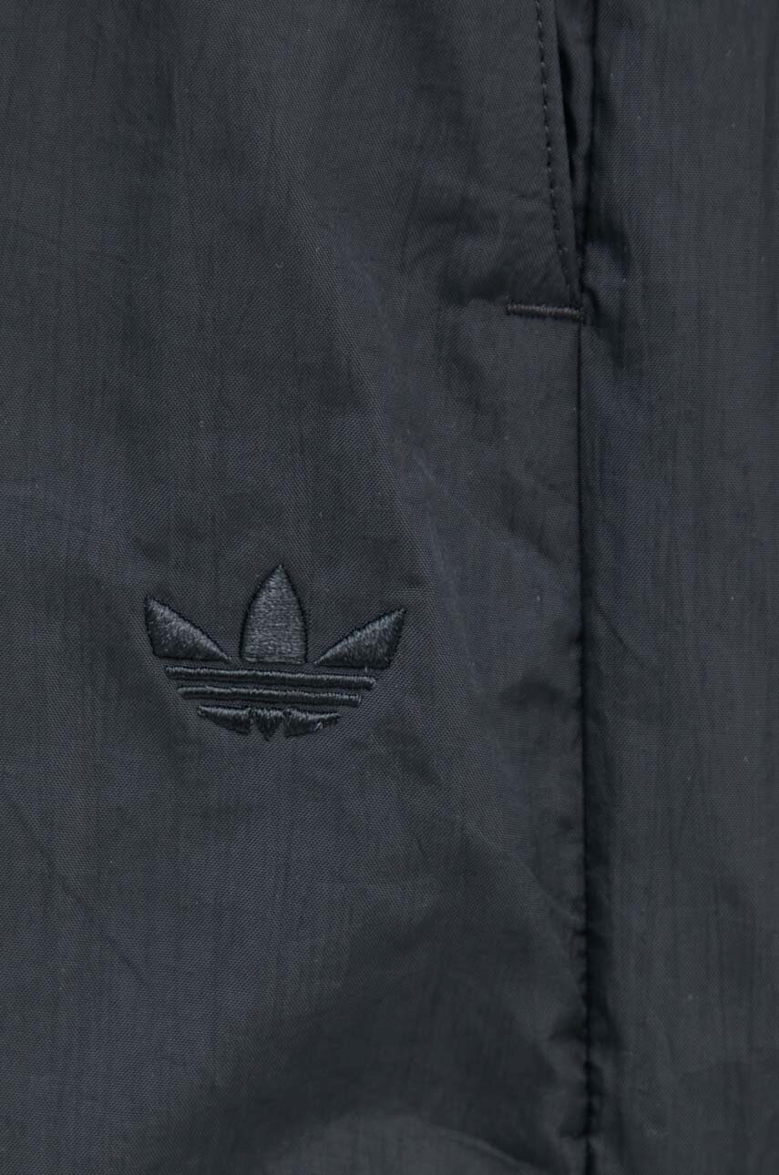 adidas Originals spodnie damskie kolor czarny szerokie high waist ...