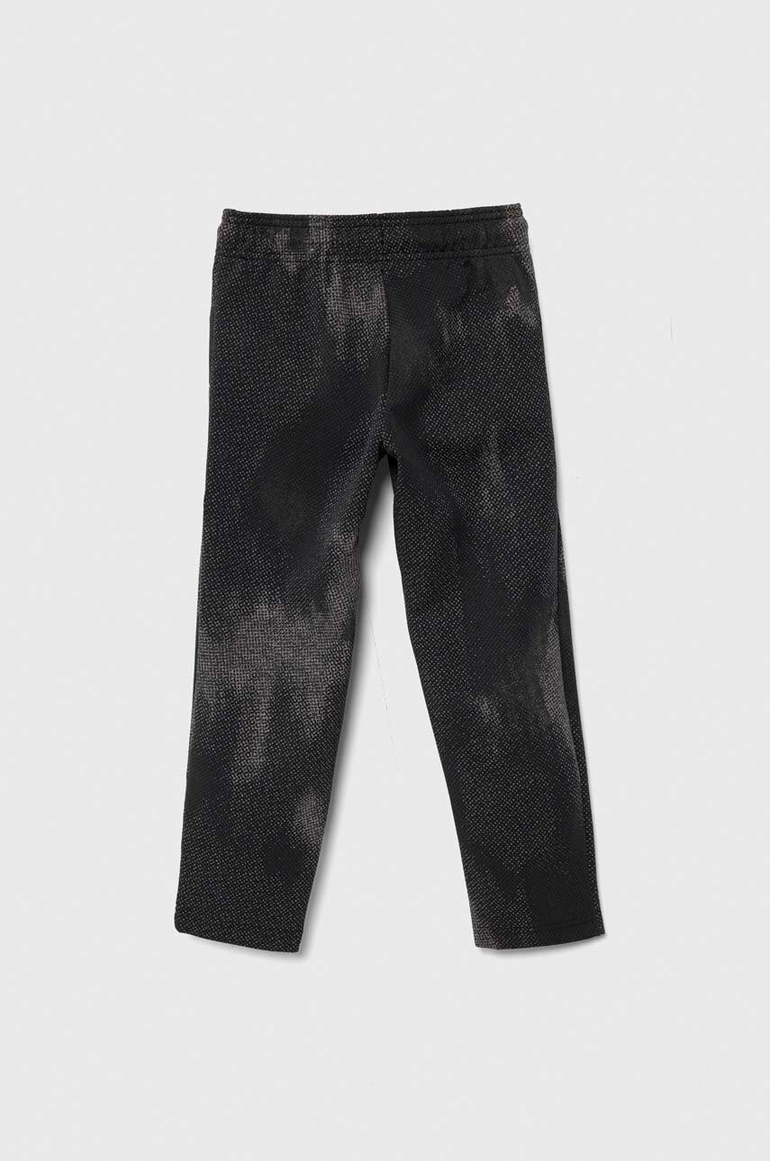 adidas spodnie dresowe dziecięce kolor czarny wzorzyste | Answear.com