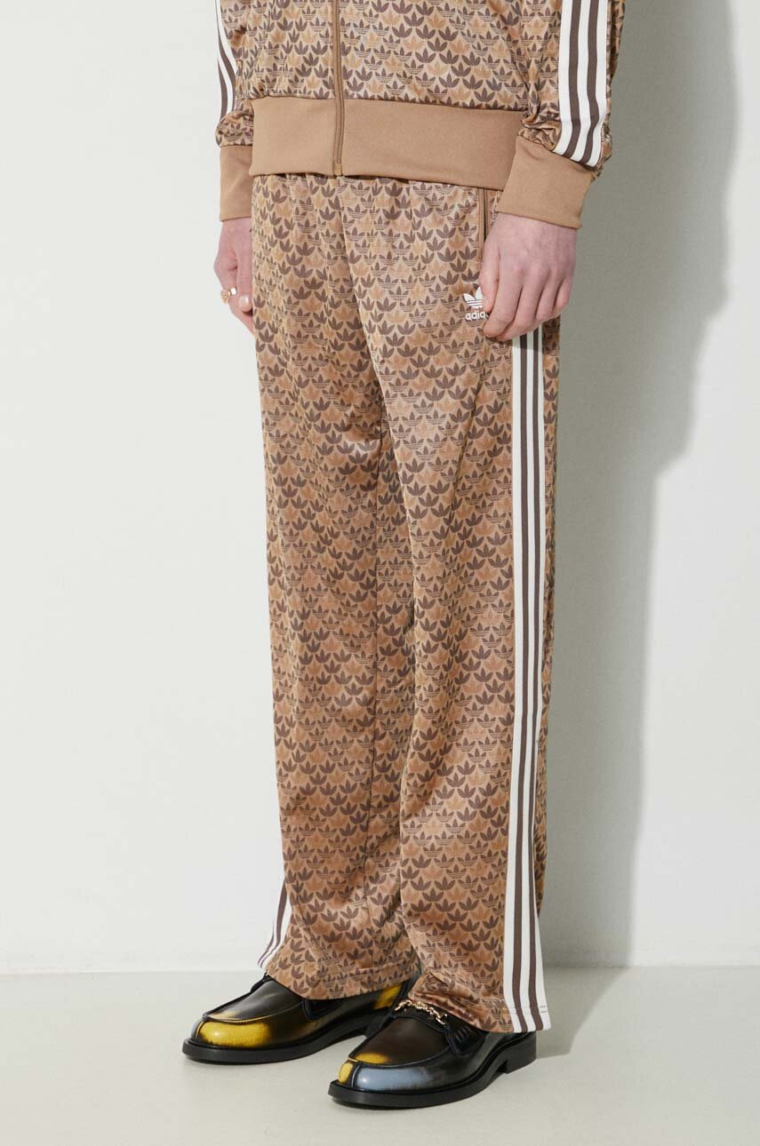 adidas Originals spodnie dresowe kolor brązowy wzorzyste IS2922 w PRM