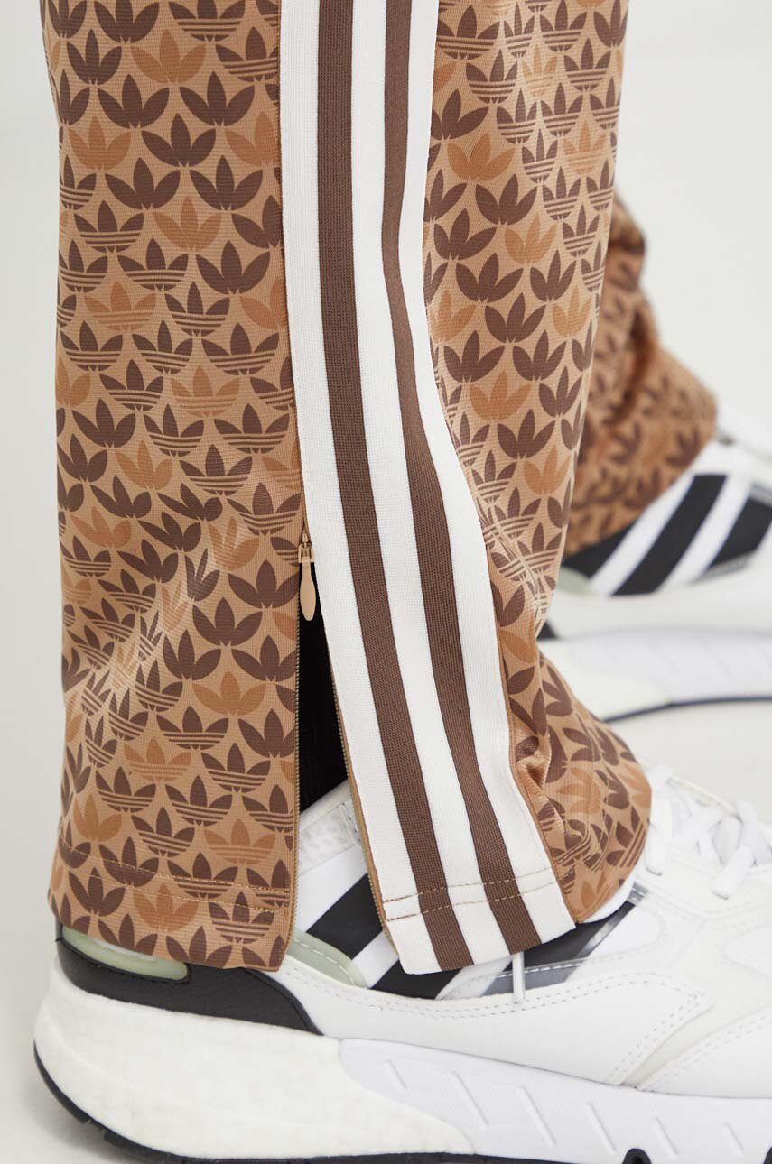 adidas Originals spodnie dresowe kolor brązowy wzorzyste IS2922 ...