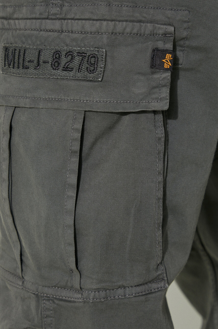 Брюки Alpha Industries Squad Pant мужские цвет серый прямые 188202 на PRM