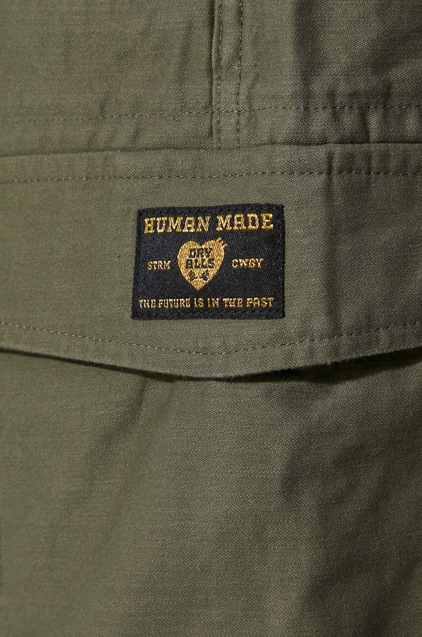 Human Made cotton trousers Military Easy Pants green color HM27PT002 ...