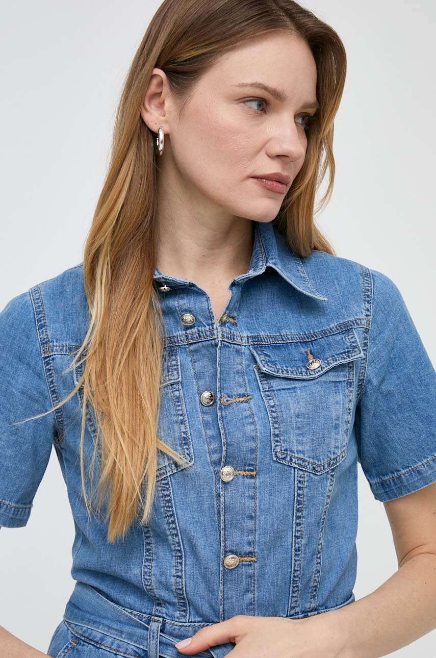 Дънков гащеризон Liu Jo в синьо с яка | ANSWEAR.bg