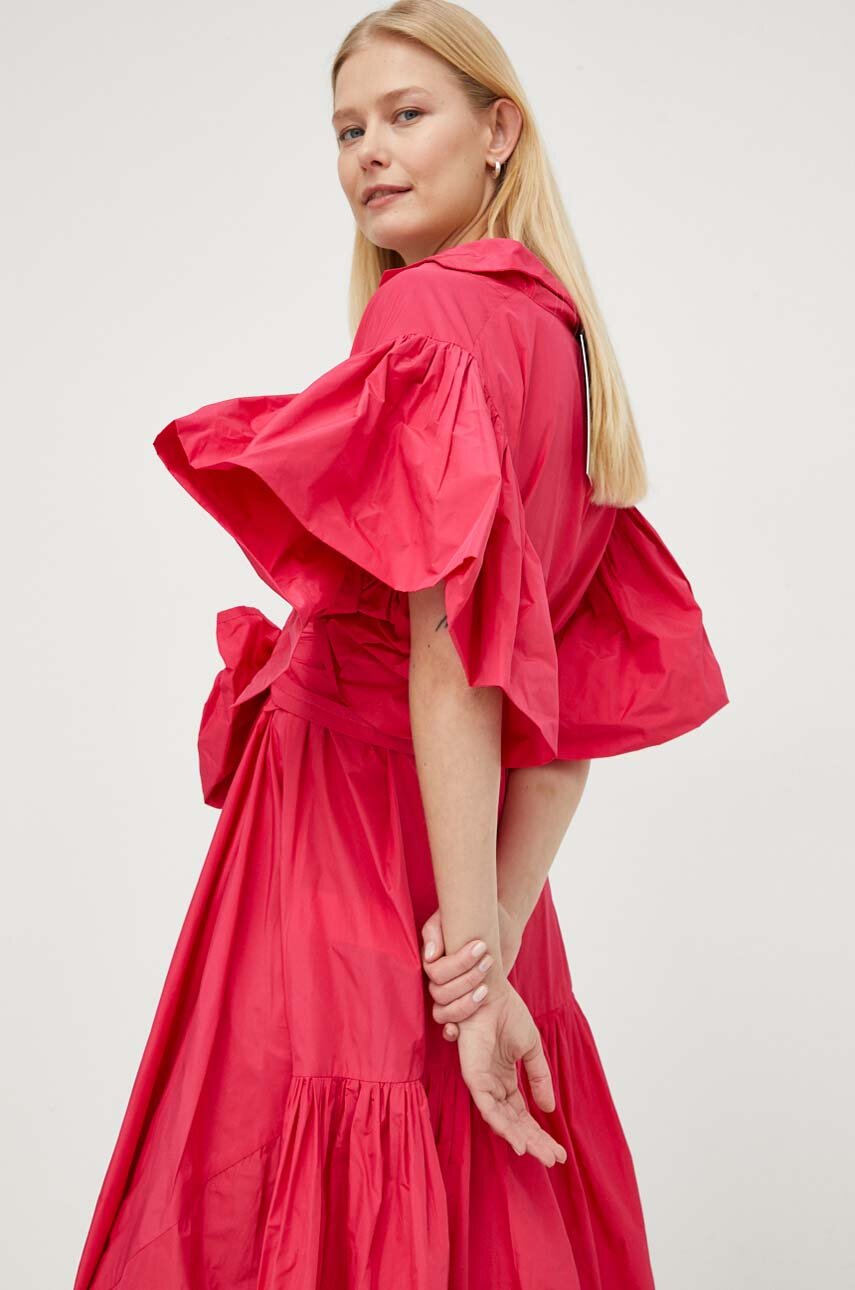 MMC STUDIO sukienka kolor różowy mini oversize | Answear.com