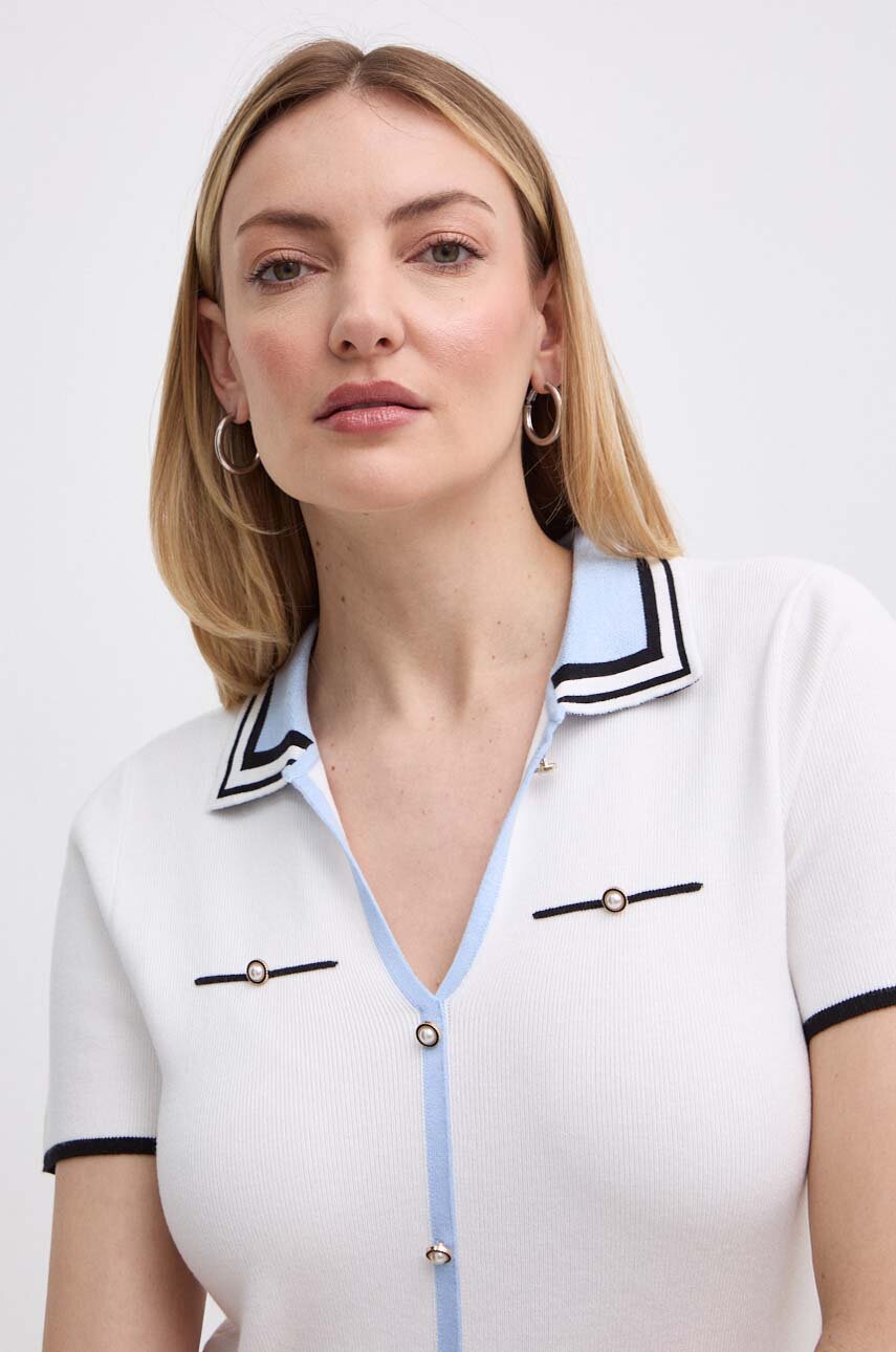 Morgan sweter MTOI damski kolor biały MTOI | Answear.com