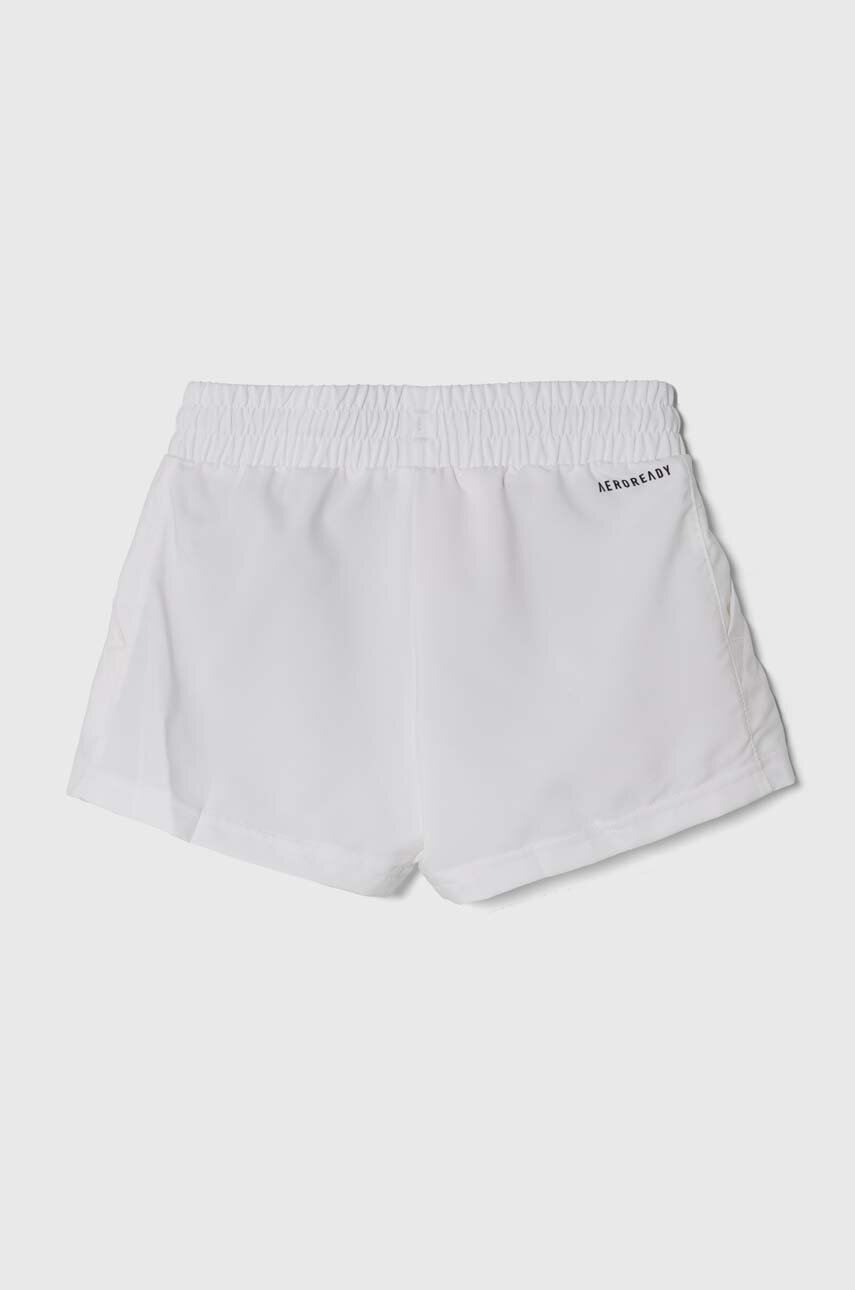 adidas Performance szorty dziecięce kolor biały regulowana talia ...