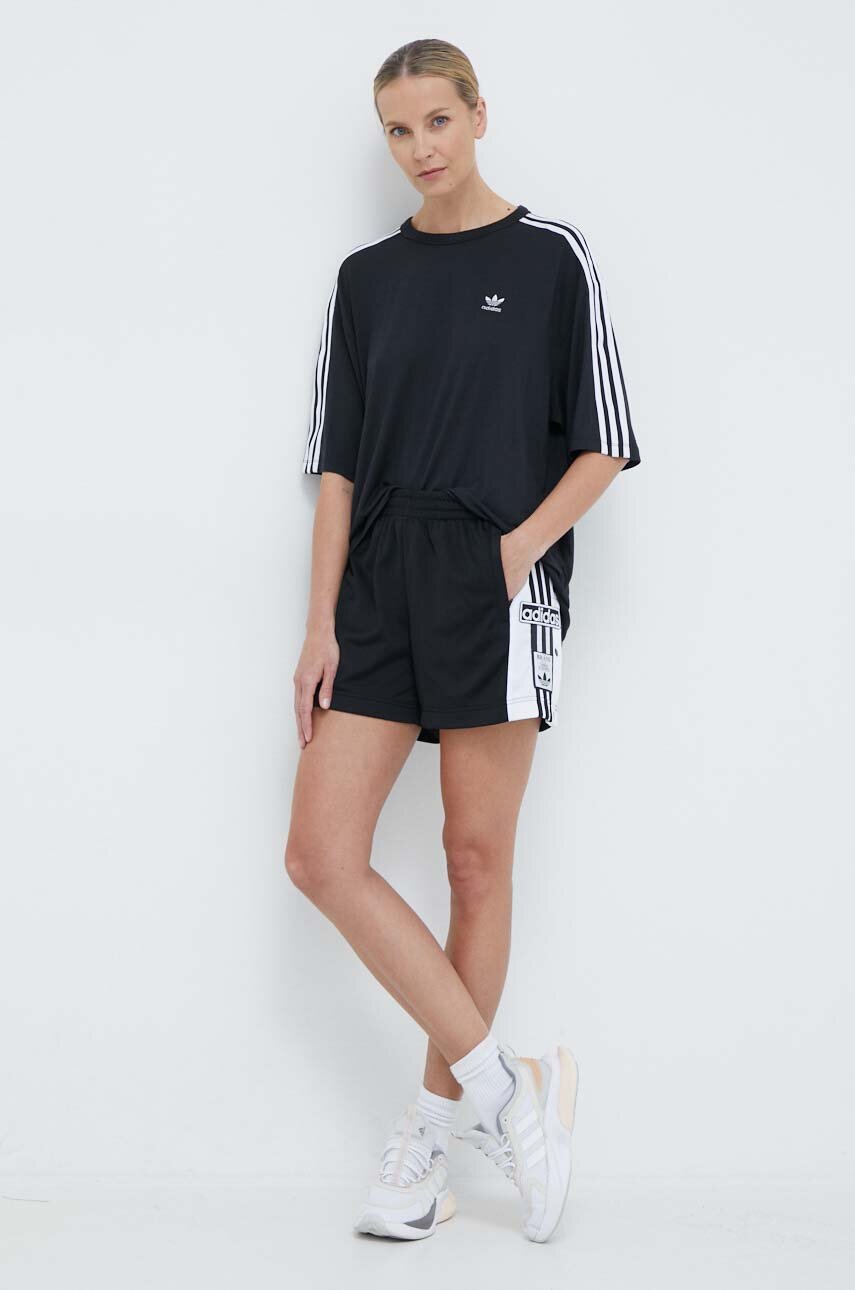 Шорты adidas Originals Adibreak женские цвет чёрный с аппликацией ...