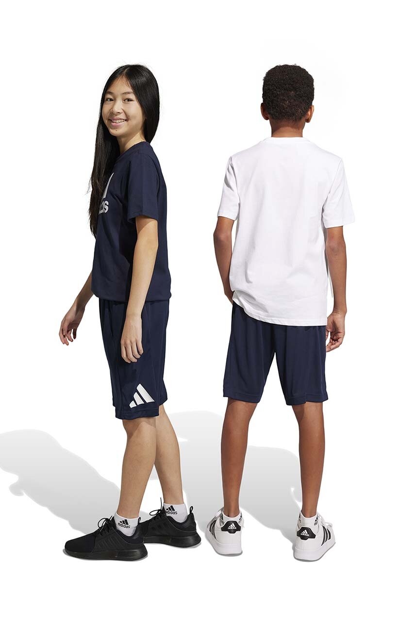 Детские шорты adidas цвет синий с принтом регулируемая талия | ANSWEAR.ua