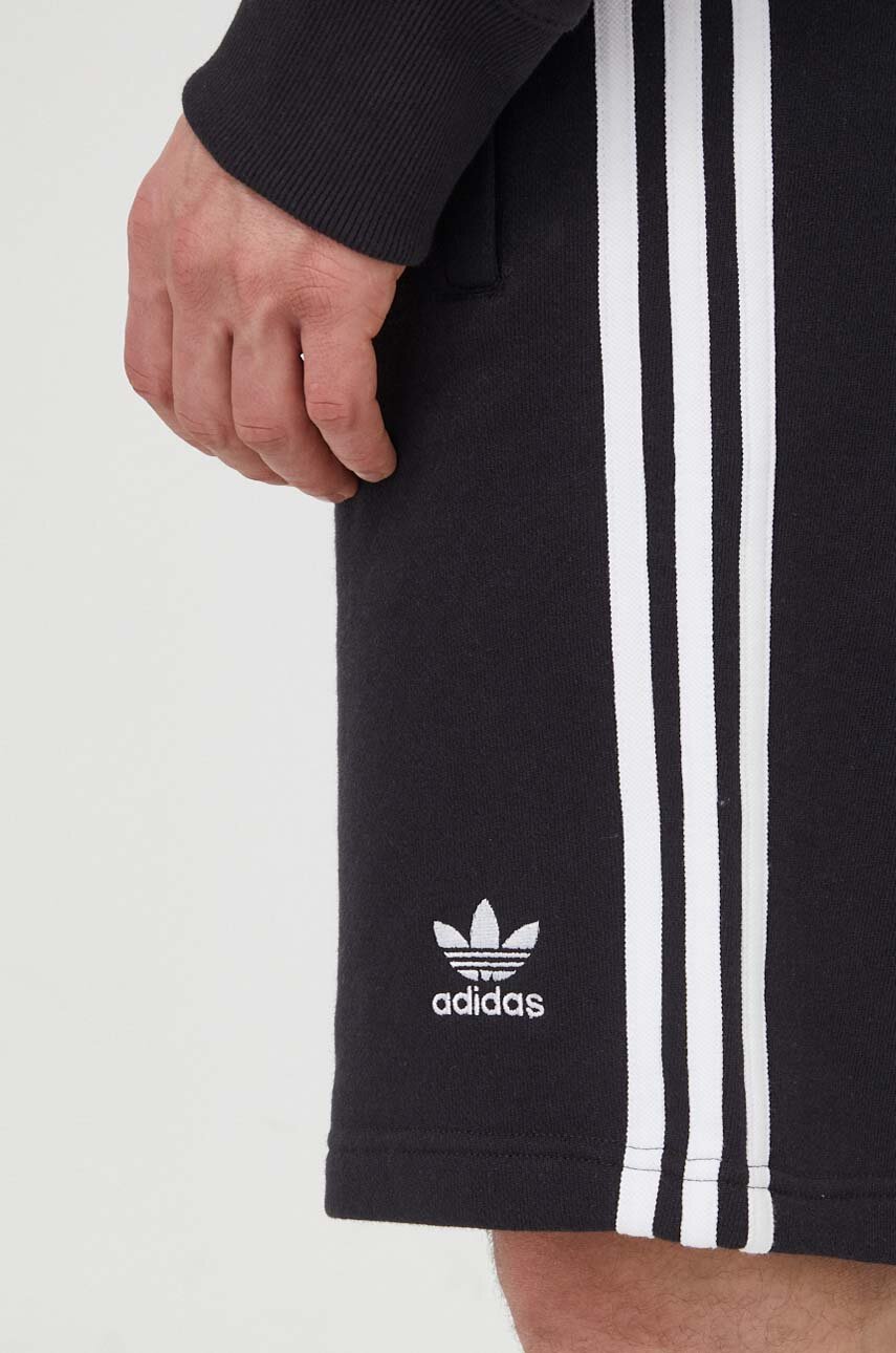 Хлопковые шорты adidas Originals Adicolor 3-Stripes цвет чёрный IU2337 ...