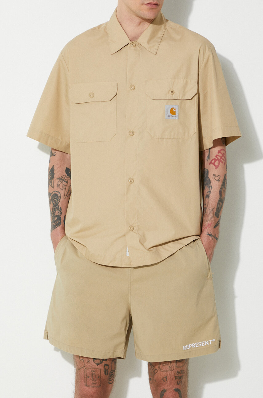 Represent shorts Represent Short men's beige color MLM704.431 | buy on PRM