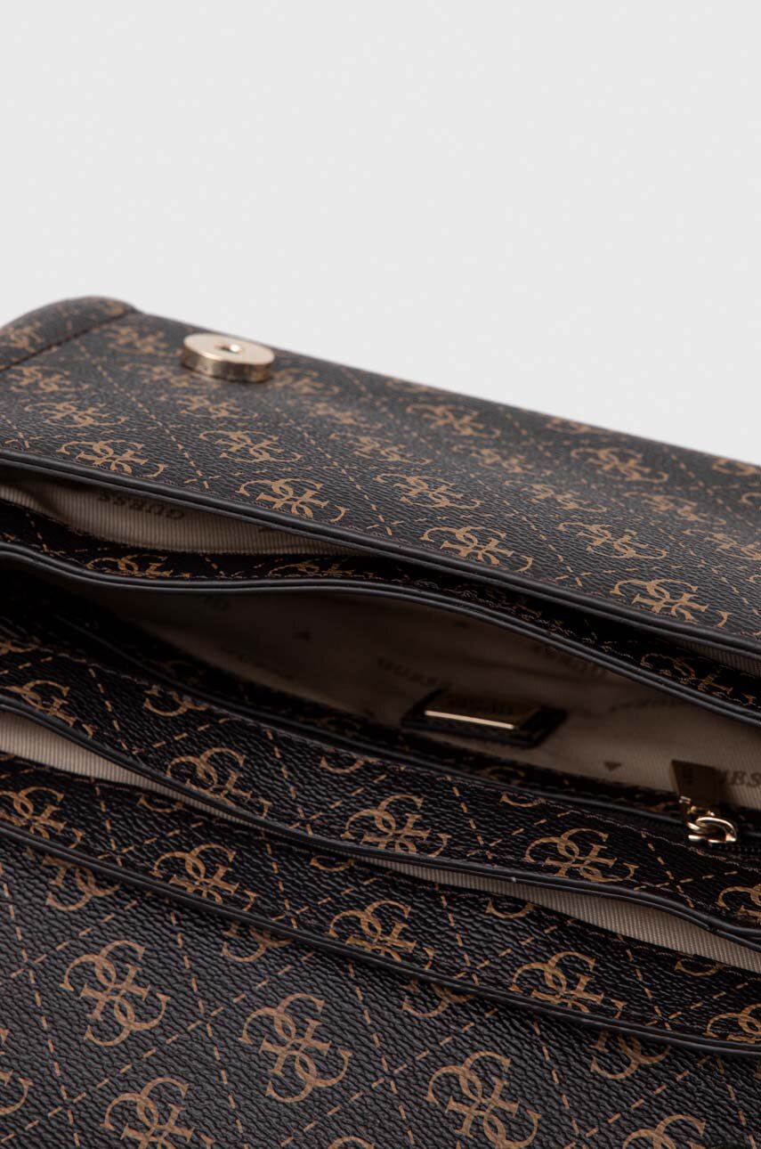 Τσάντα Guess χρώμα: καφέ | ANSWEAR.gr