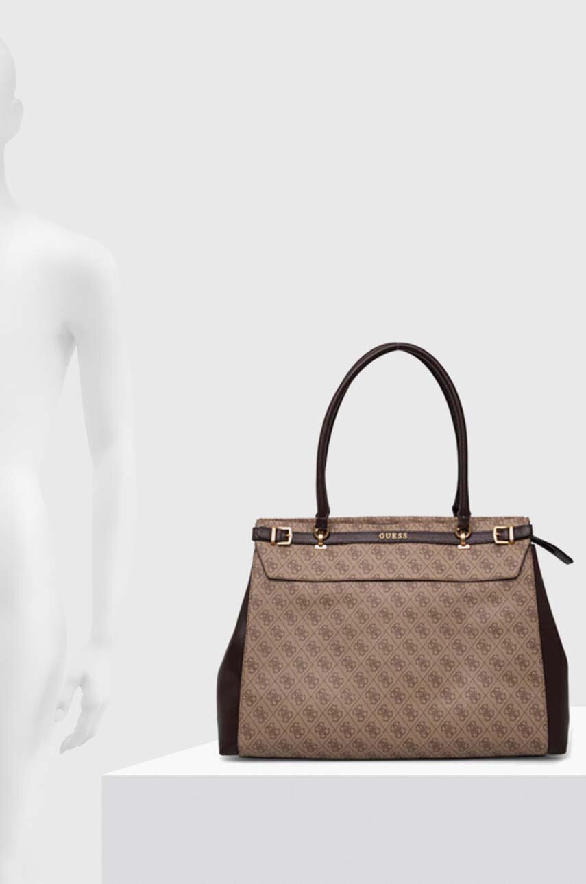 Guess torba SESTRI kolor brązowy TWB898 50100 | Answear.com
