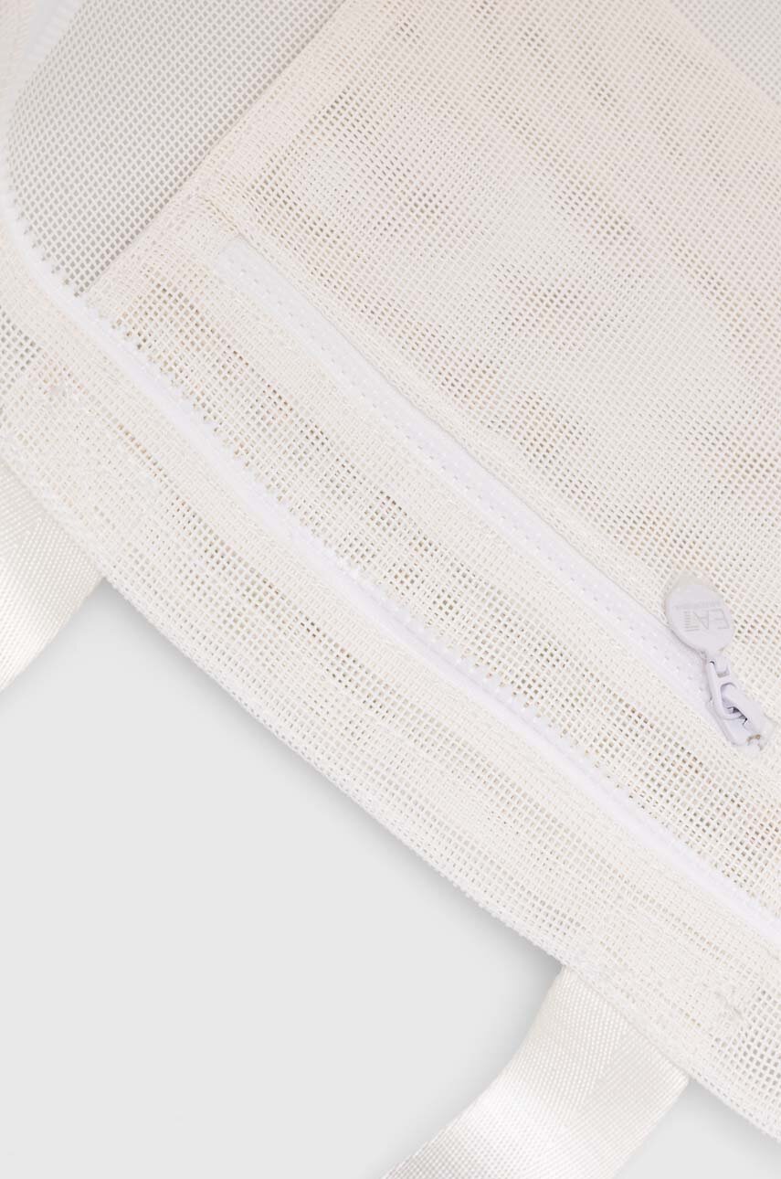 EA7 Emporio Armani torba plażowa kolor biały | Answear.com