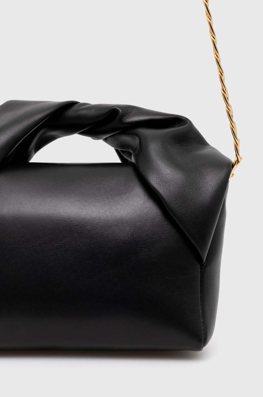 JW Anderson leather handbag Midi Twister Bag black color HB0539.LA0315 ...