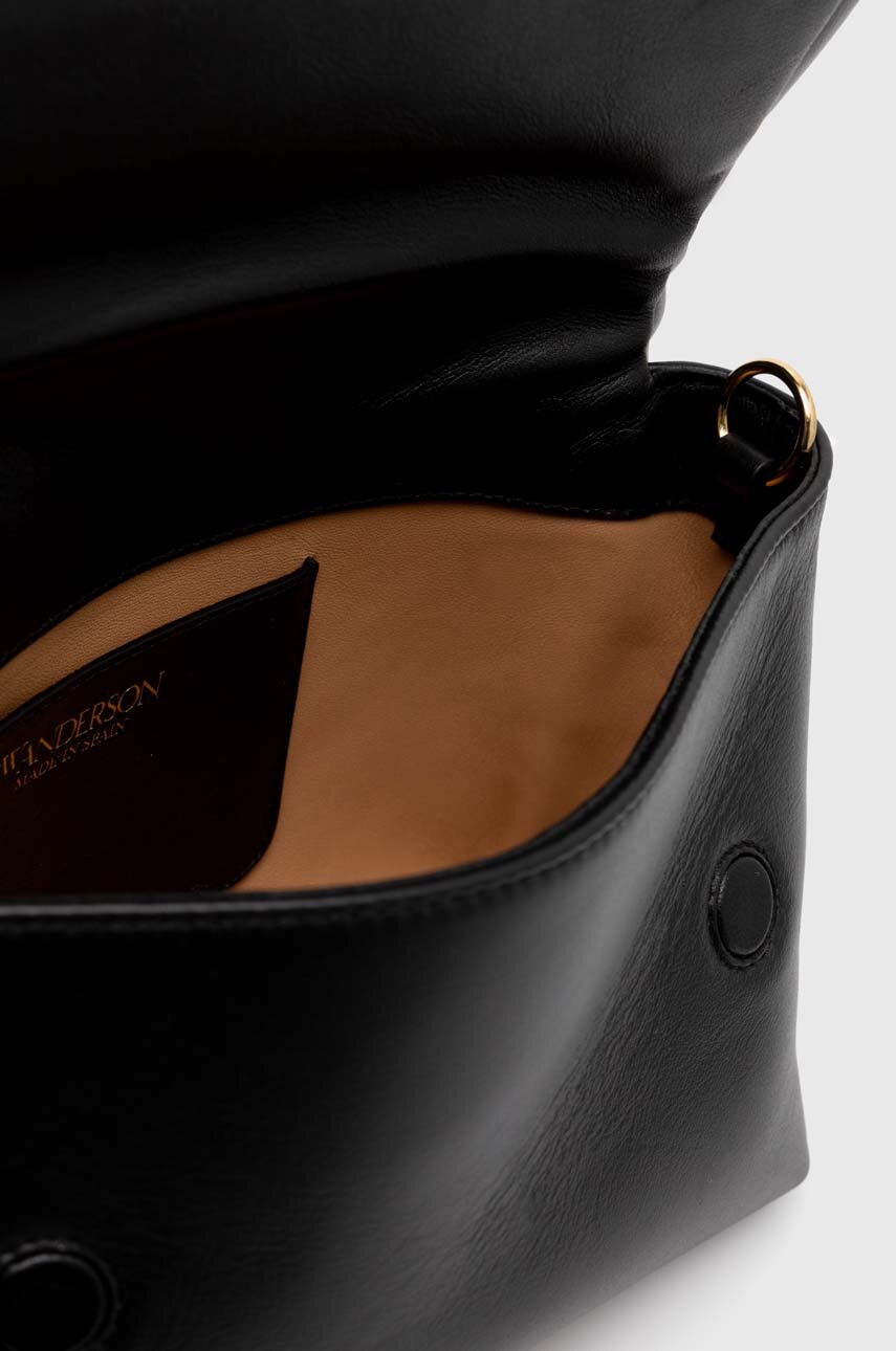 JW Anderson leather handbag Midi Twister Bag black color HB0539.LA0315 ...