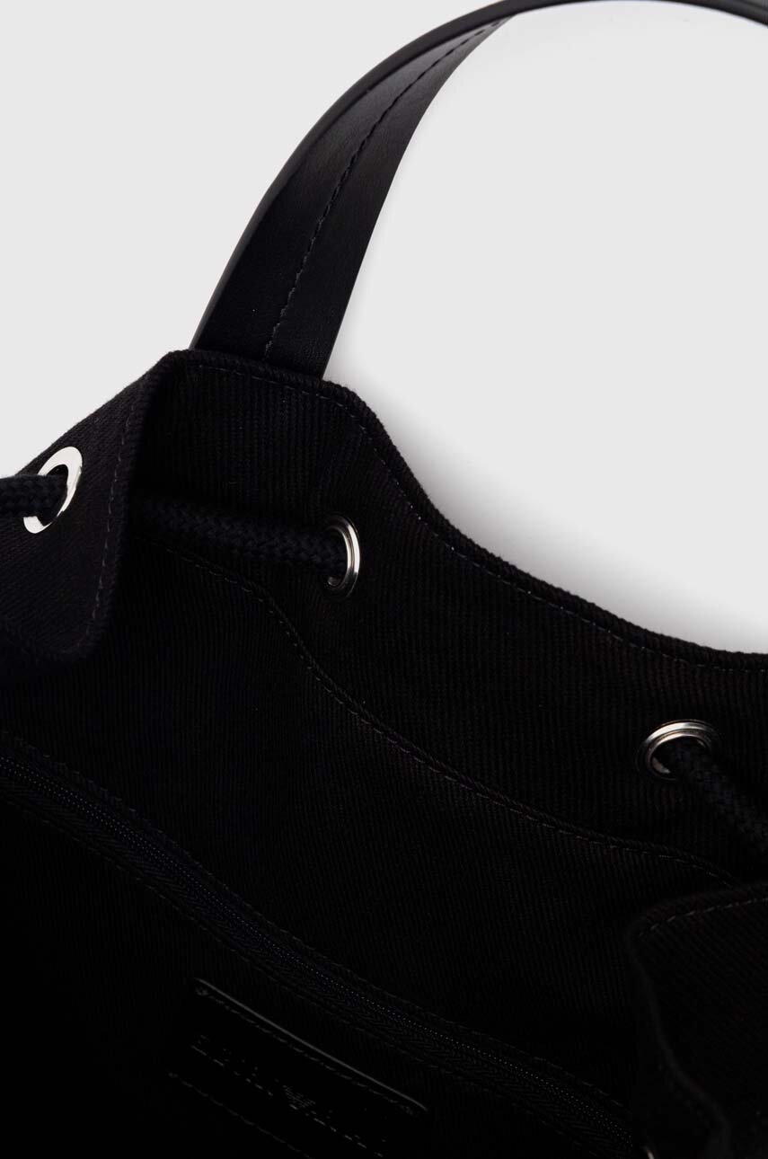 Emporio Armani torba bawełniana kolor czarny Y4Q365 YQ36E | Answear.com