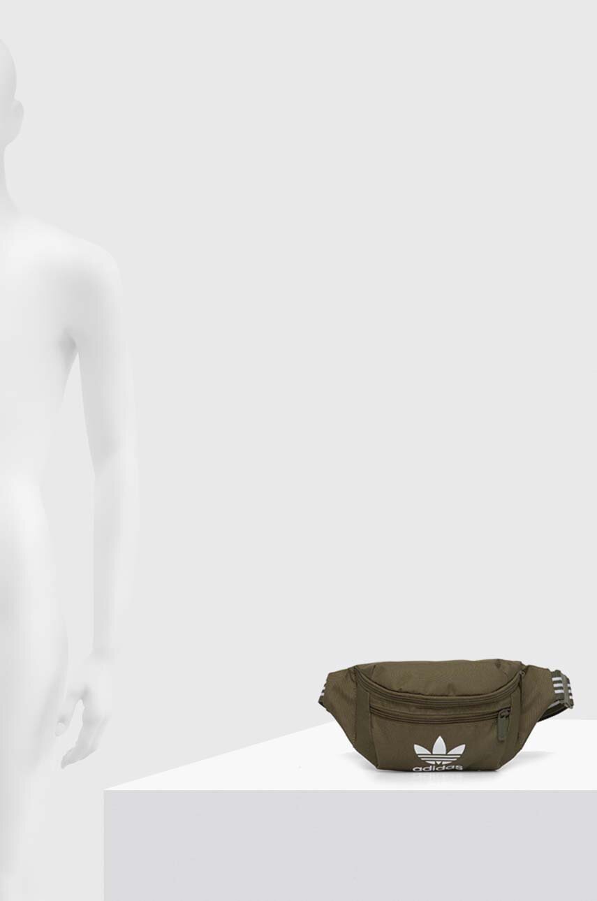 Сумка на пояс adidas Originals цвет зелёный IS4367 | ANSWEAR.ua