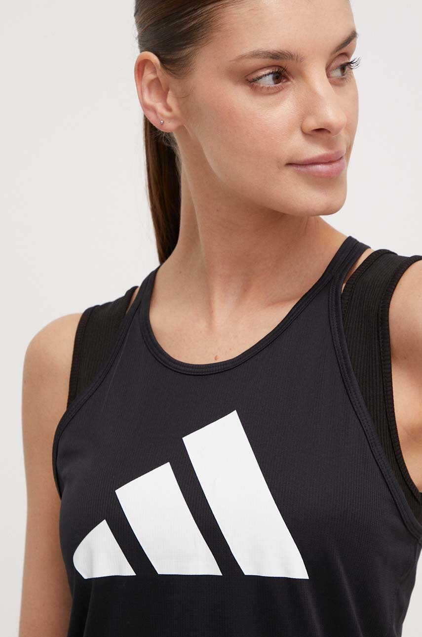 adidas Performance top do biegania Run It kolor czarny IN0118 | Answear.com