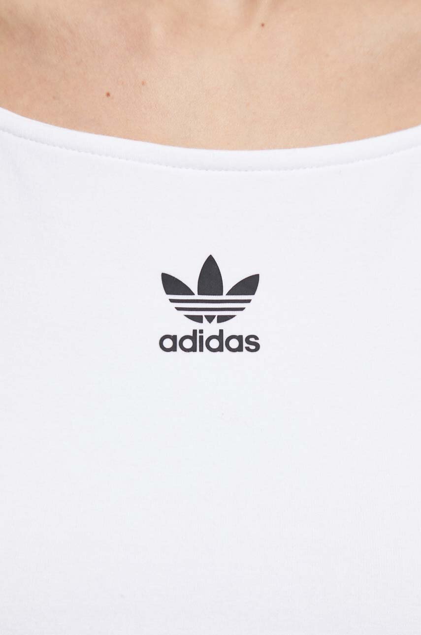 adidas Originals top 3-Stripes damski kolor biały IN8377 | Answear.com
