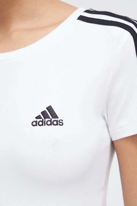 adidas t-shirt Essentials damski kolor beżowy IR6112 | Answear.com