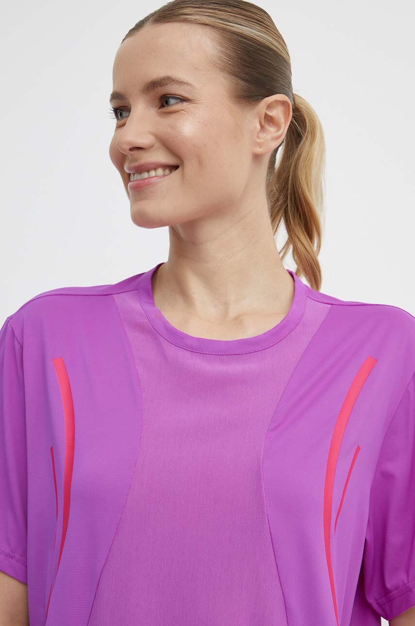 Tréningové tričko adidas by Stella McCartney Truepace fialová farba ...