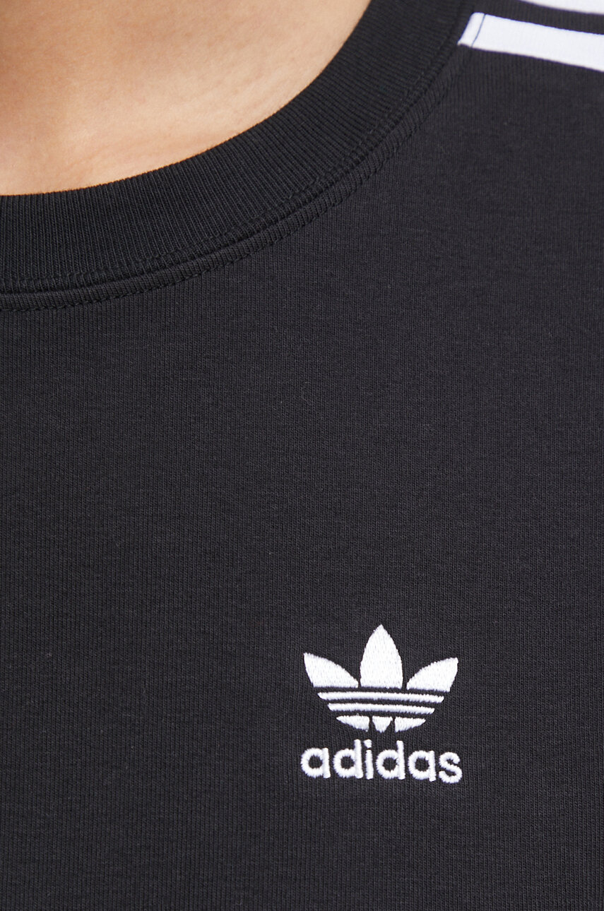 adidas Originals t-shirt 3-Stripes damski kolor czarny IU2420 | Answear.com