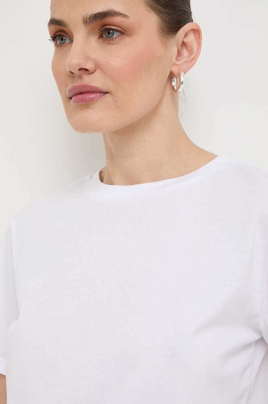 Patrizia Pepe t-shirt bawełniany damski kolor biały 2M4378 J111 | Answear.com