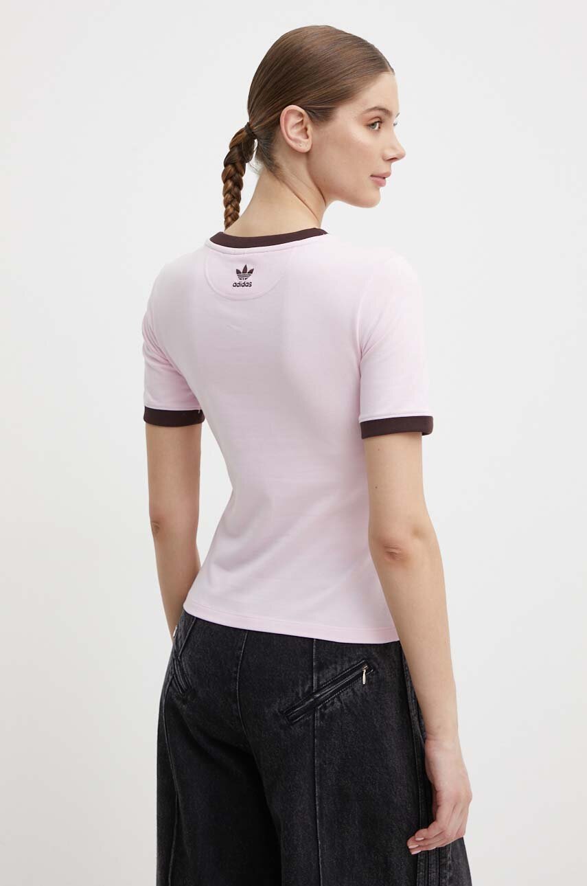 adidas Originals t-shirt damski kolor różowy IR6087 | Answear.com