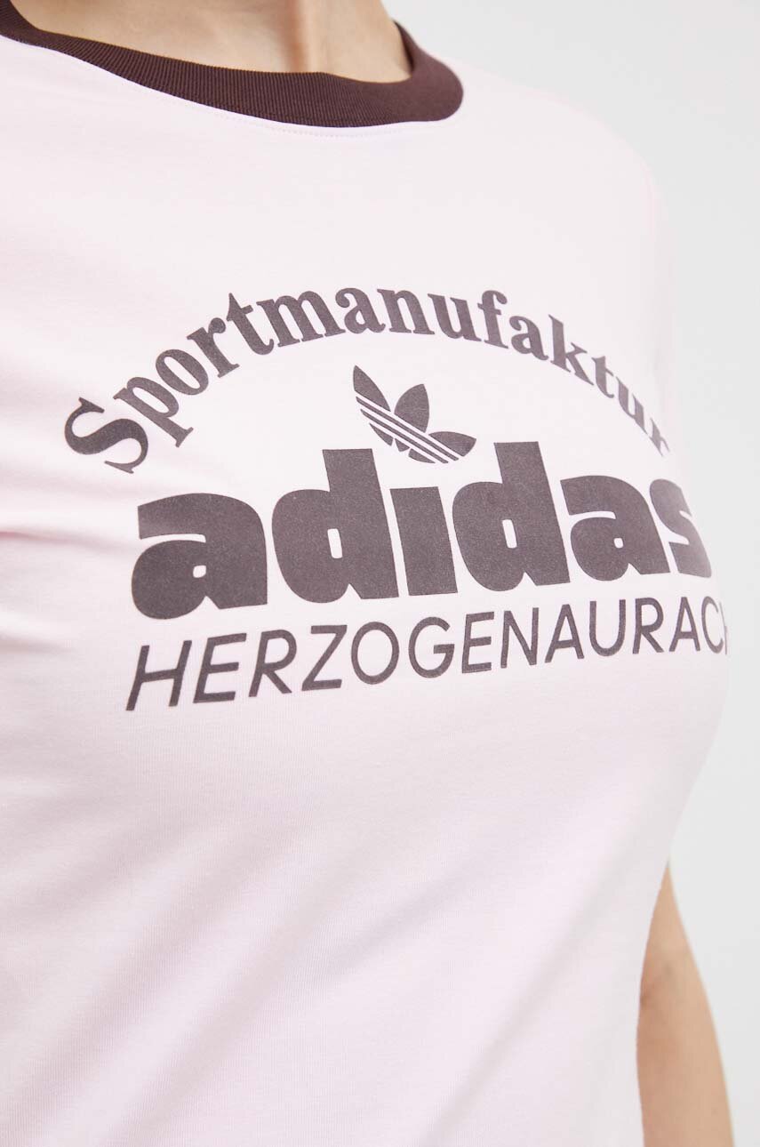 adidas Originals t-shirt damski kolor różowy IR6087 | Answear.com