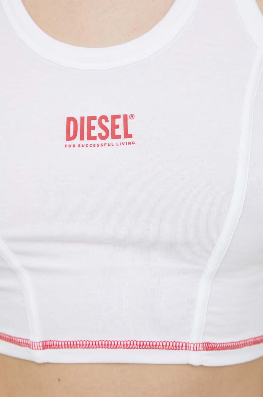 Diesel top damski kolor biały | Answear.com