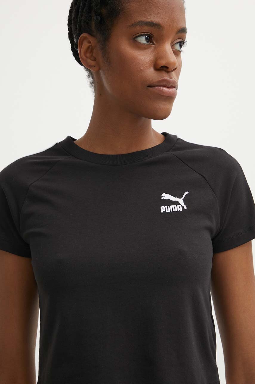 Puma t-shirt Iconic T7 women’s black color 625598 | buy on PRM
