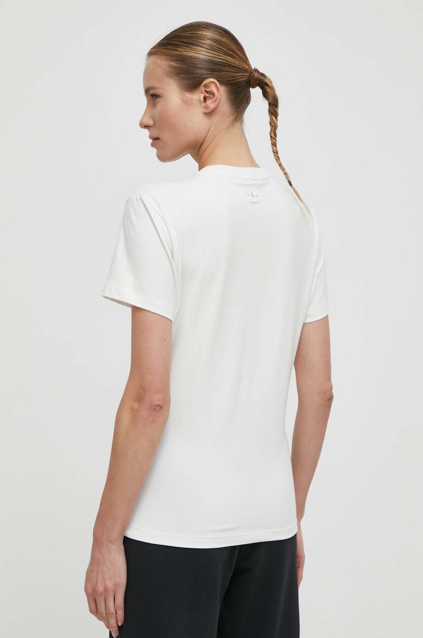 adidas Originals t-shirt damski kolor beżowy IS4593 | Answear.com