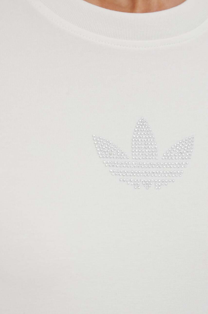 adidas Originals t-shirt damski kolor beżowy IS4593 | Answear.com