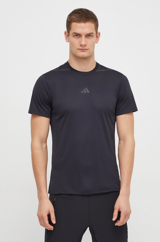 adidas Performance t-shirt treningowy D4T kolor czarny z nadrukiem ...