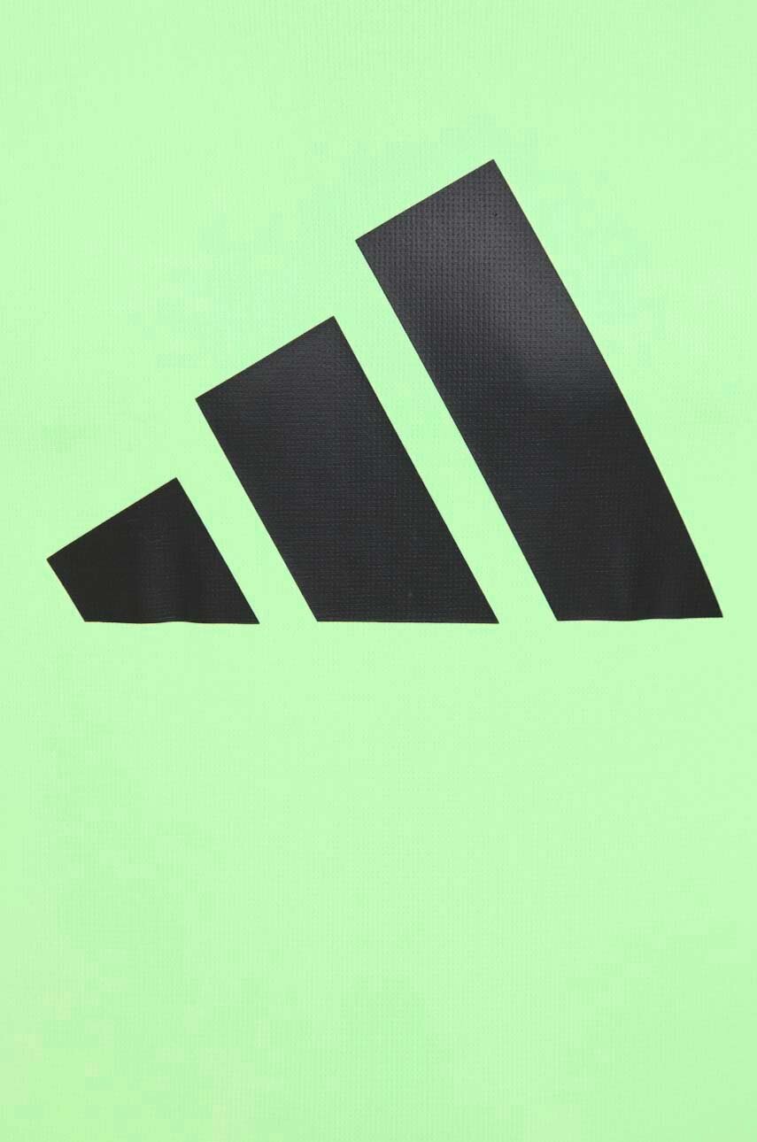 adidas Performance t-shirt do biegania Run It Run It kolor zielony z ...