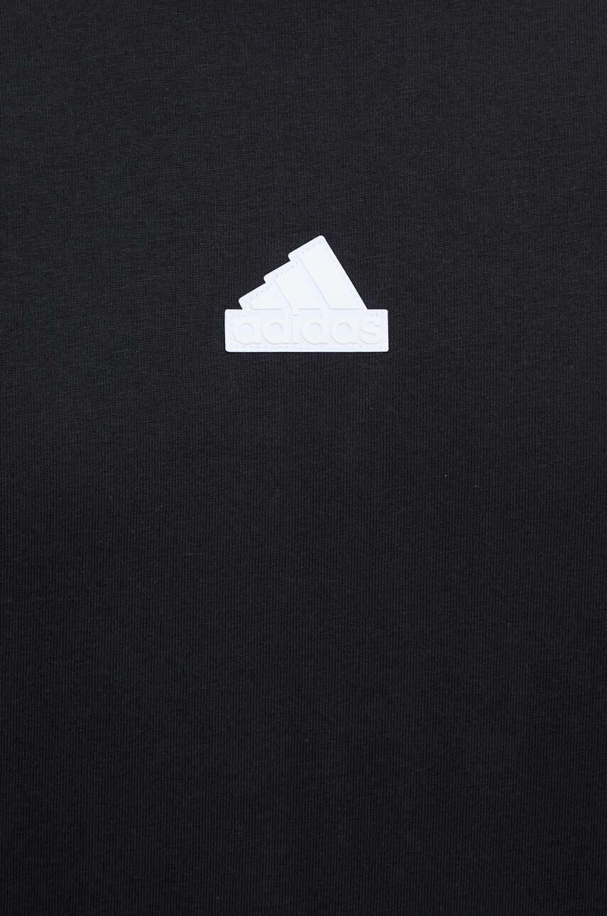 adidas t-shirt bawełniany męski kolor czarny z aplikacją IR5171 ...