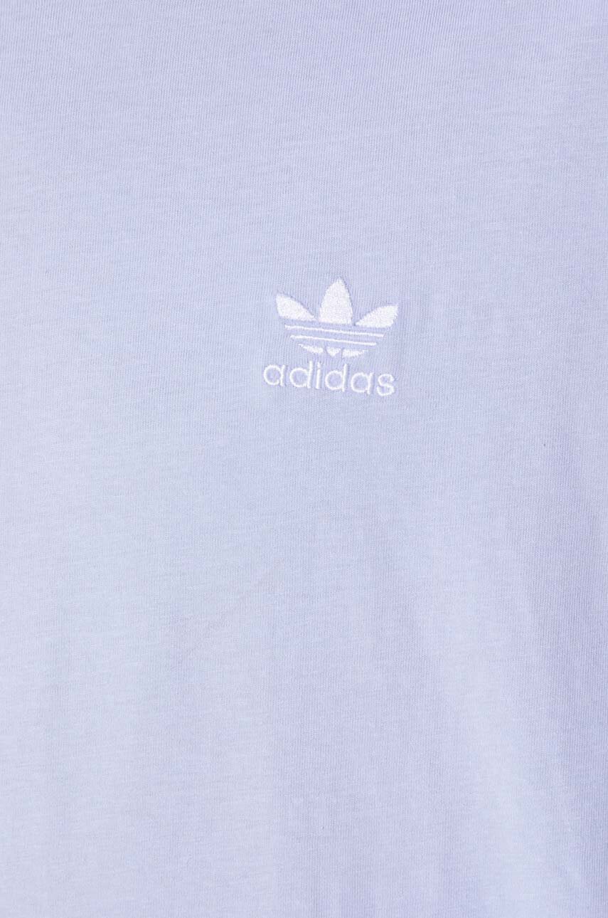 adidas Originals t-shirt bawełniany męski kolor fioletowy gładki IR9696 ...