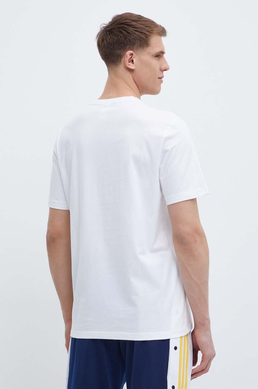 adidas t-shirt bawełniany męski kolor biały z nadrukiem IS3234 ...