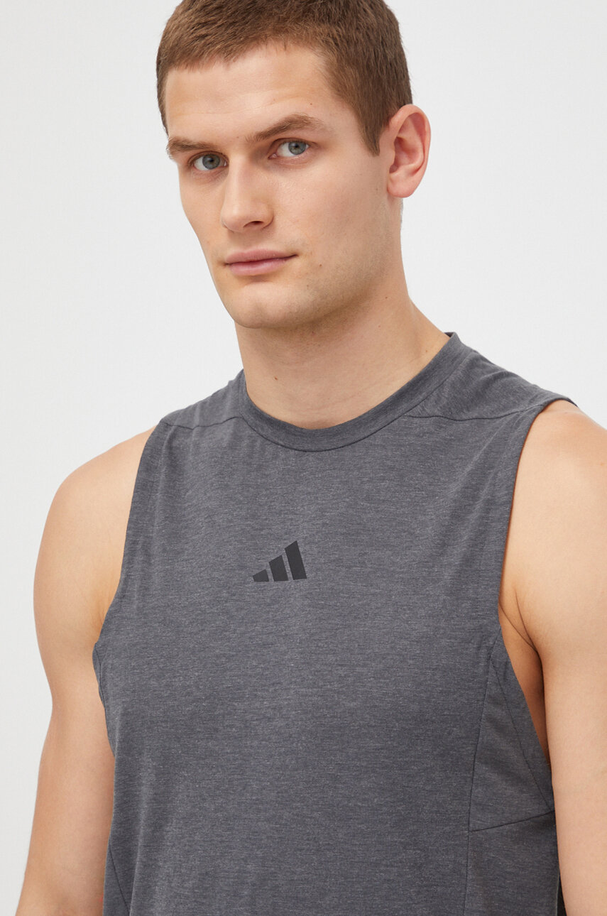 adidas Performance t-shirt treningowy D4T kolor szary IS3819 | Answear.com