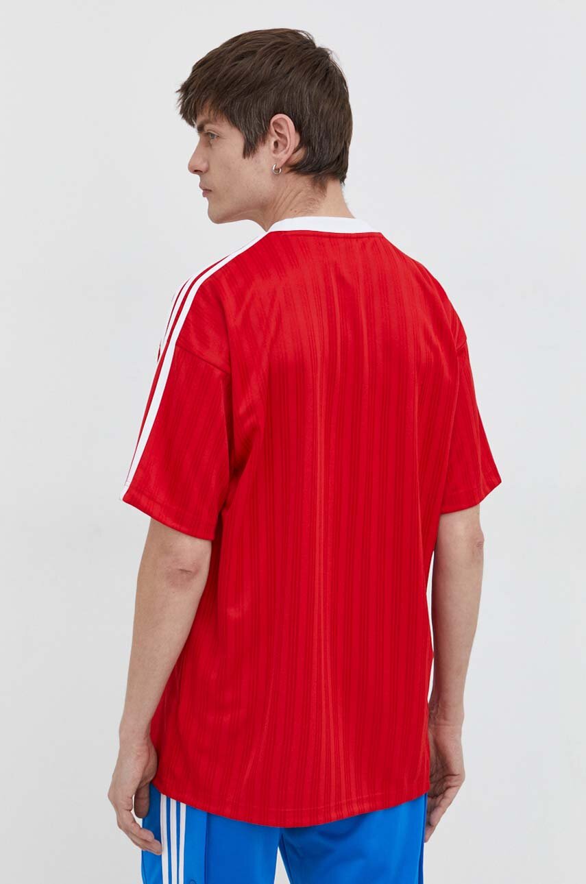 adidas Originals t-shirt Adicolor Poly Tee męski kolor czerwony z ...