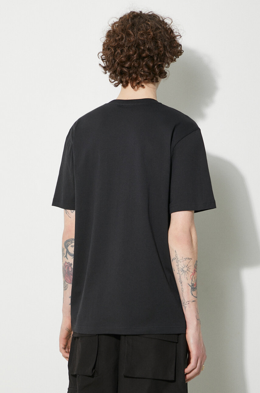 Бавовняна футболка adidas Originals чоловічий колір чорний з принтом ...