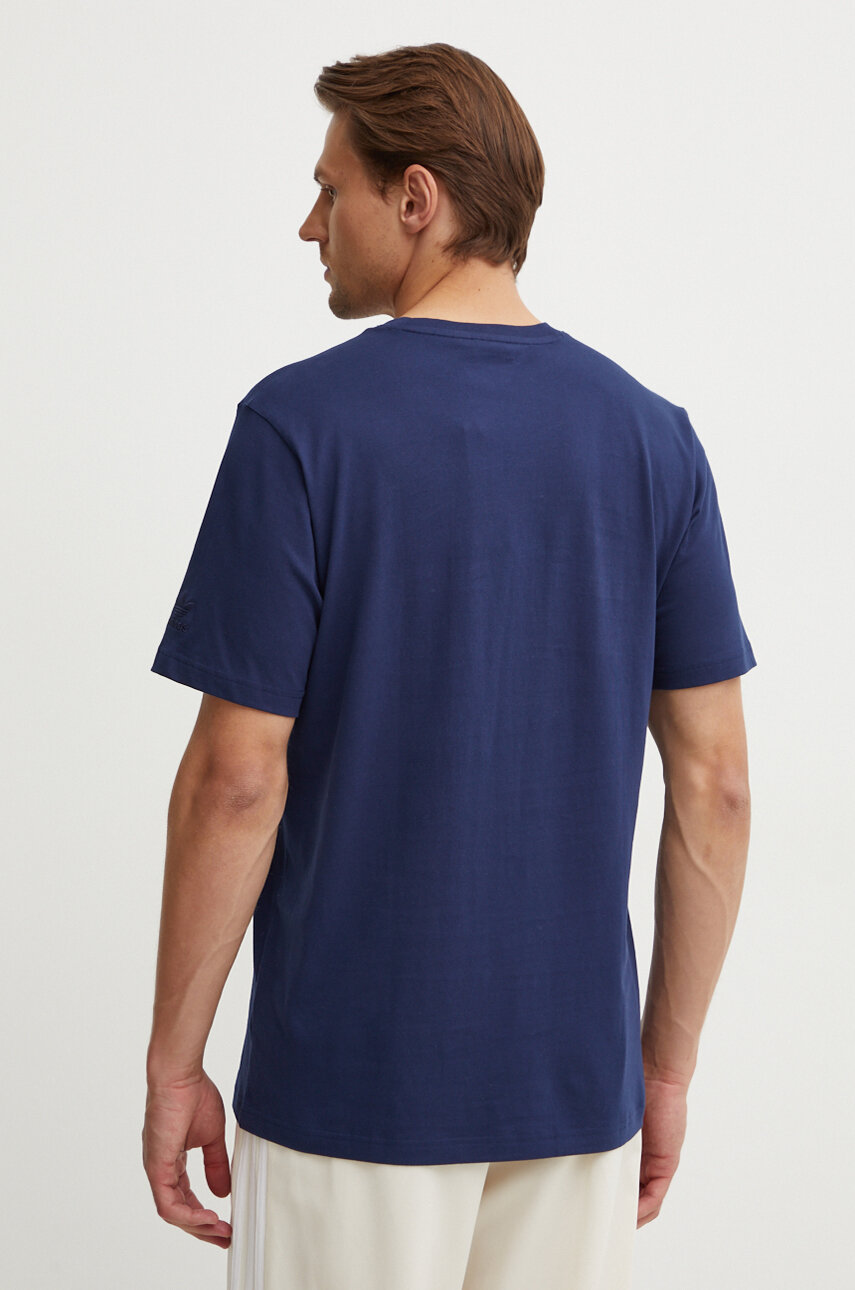 adidas Originals t-shirt bawełniany męski kolor granatowy z nadrukiem ...