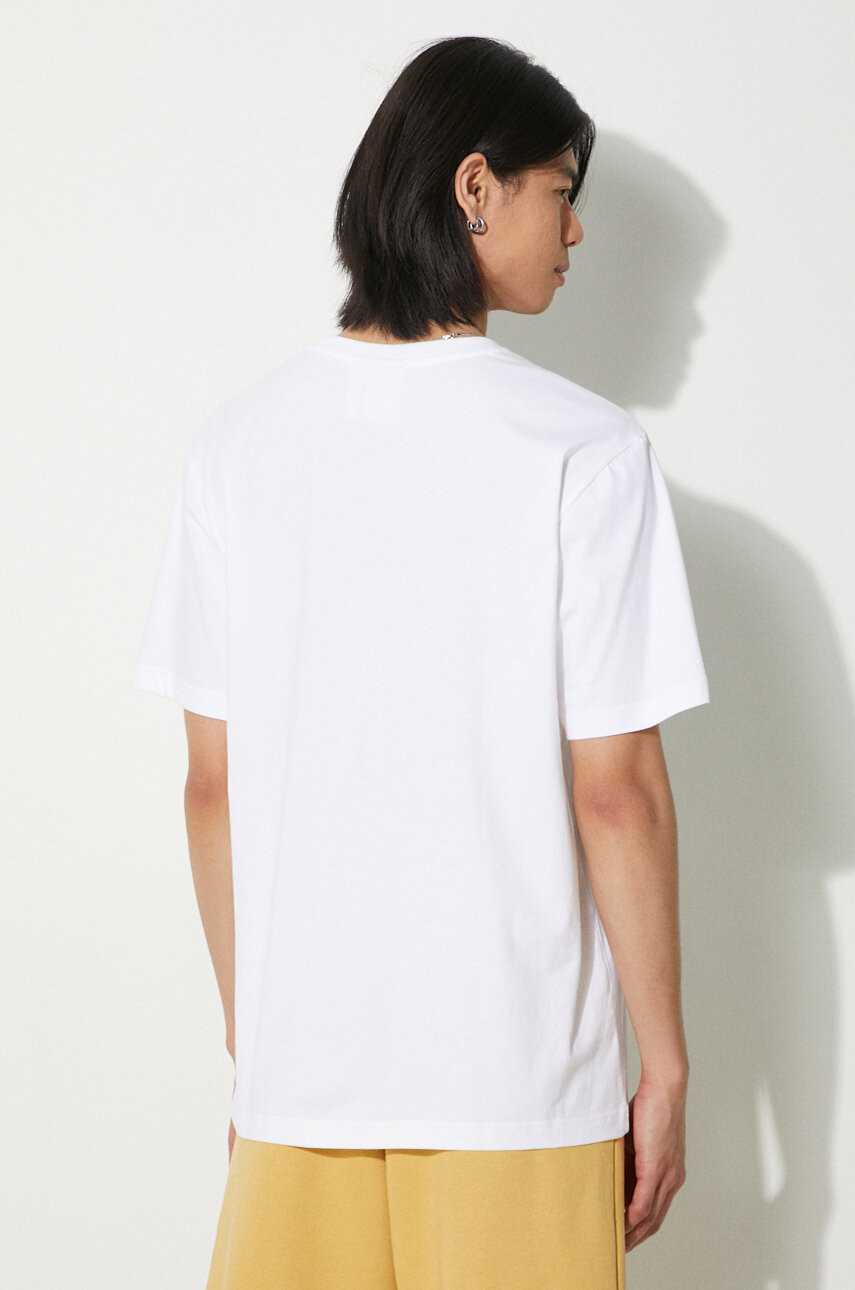 adidas Originals t-shirt bawełniany męski kolor biały z nadrukiem ...