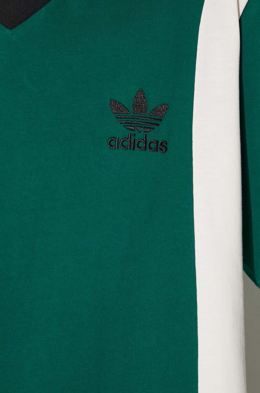 adidas Originals t-shirt męski kolor zielony z aplikacją IS1406 ...