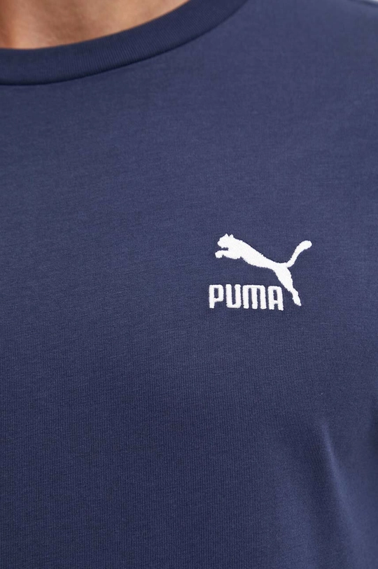 Puma cotton t-shirt men’s navy blue color | buy on PRM