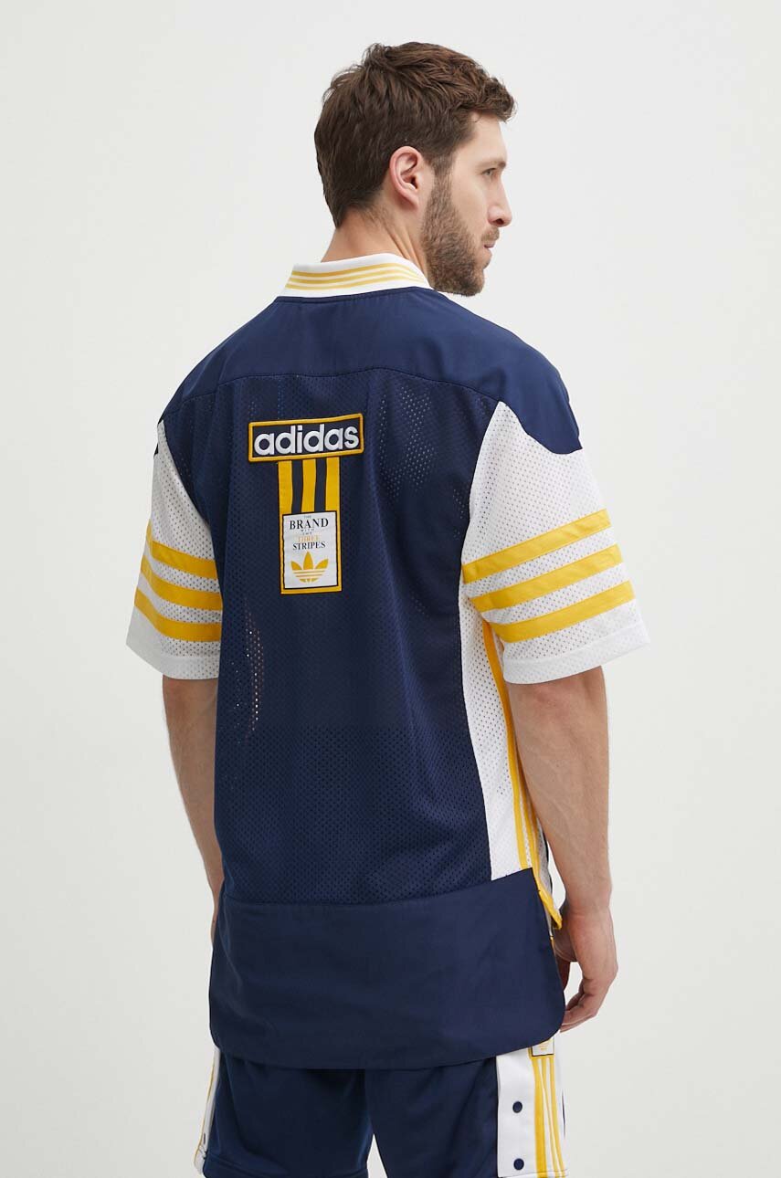 adidas Originals t-shirt męski kolor granatowy wzorzysty IU2361 ...