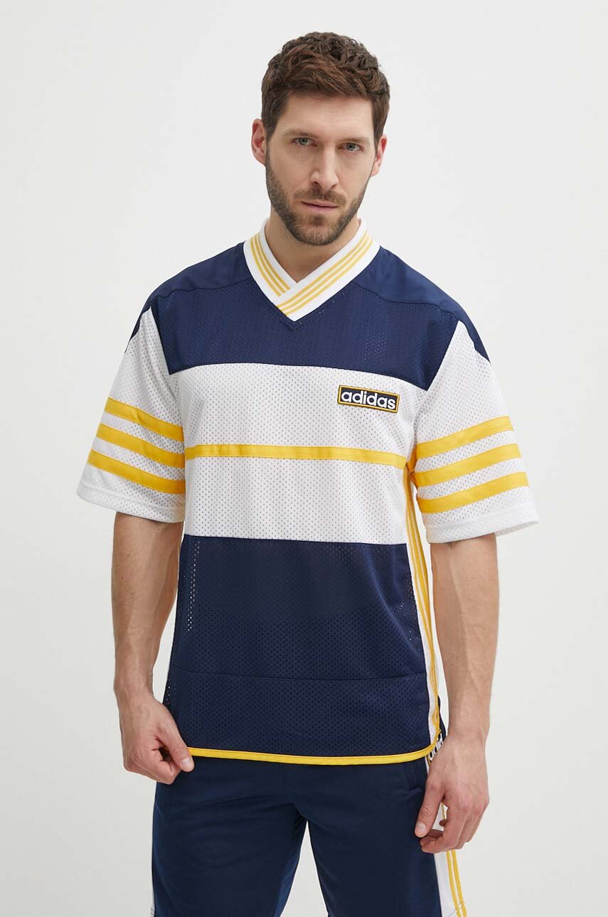 adidas Originals t-shirt męski kolor granatowy wzorzysty IU2361 ...